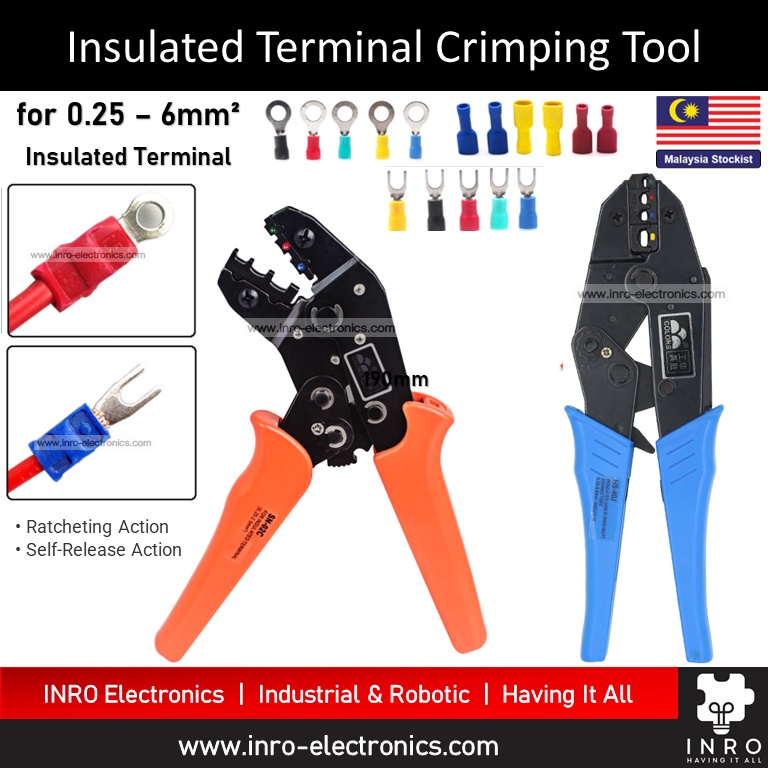 Insulated Terminal Crimping Press Pier Tool 0.25mm2 4mm2 6mm2 | Shopee ...
