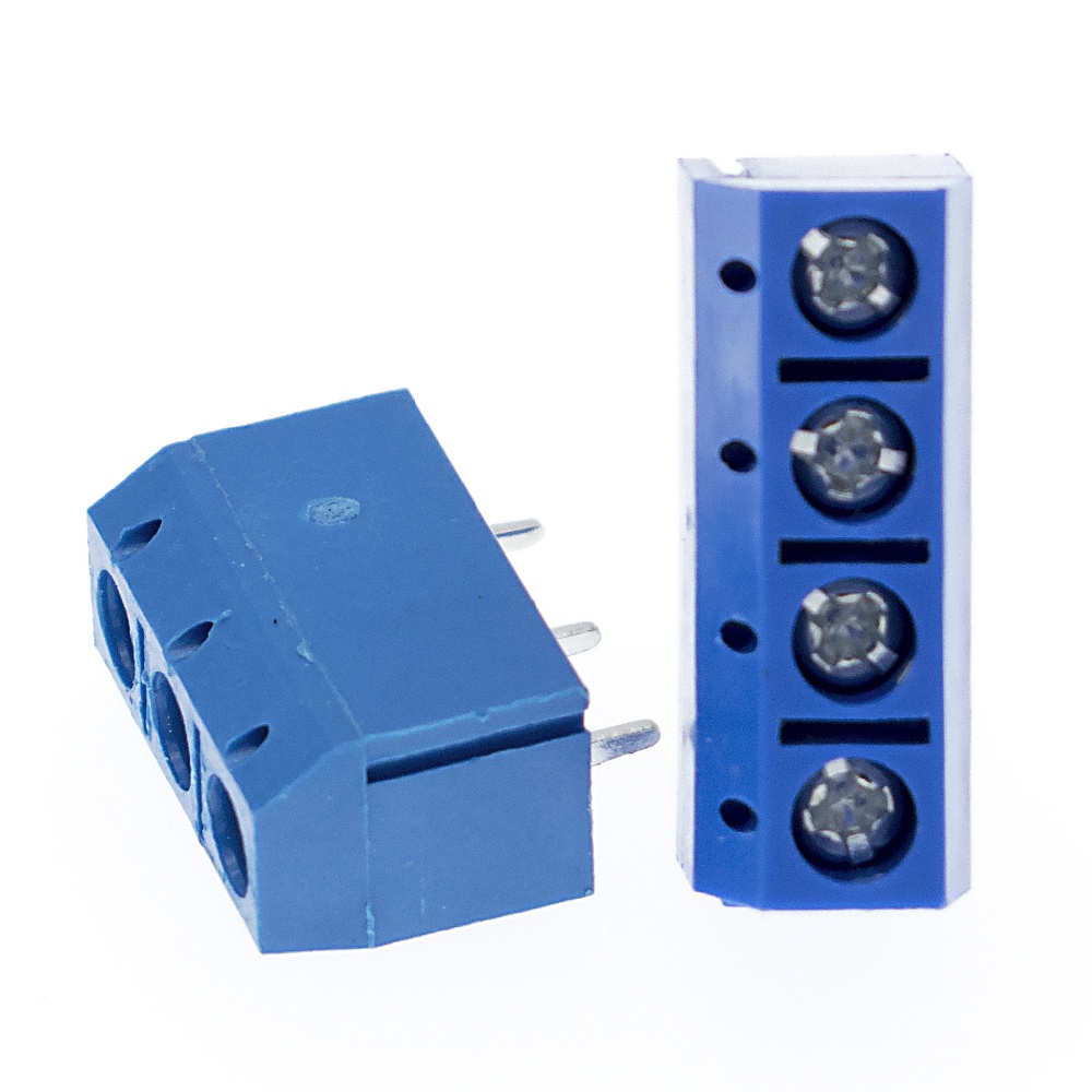 10pcs KF301 2P/3P/4P Blue KF301-5.0 KF301 Screw 5.0mm Straight Pin PCB ...