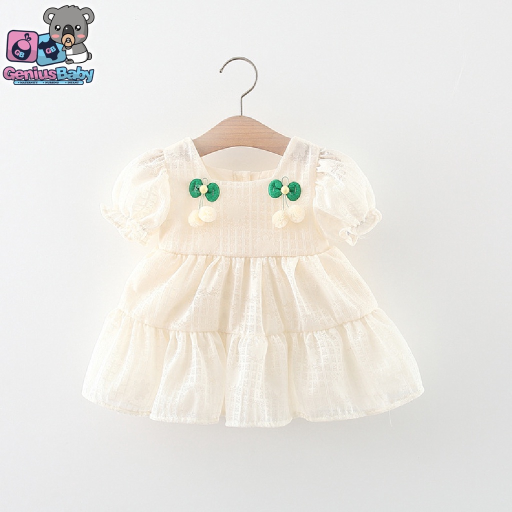 [ Genius Baby House ] 3m-3y Cream White Putih Gaun Baby Girl Dress Kids ...