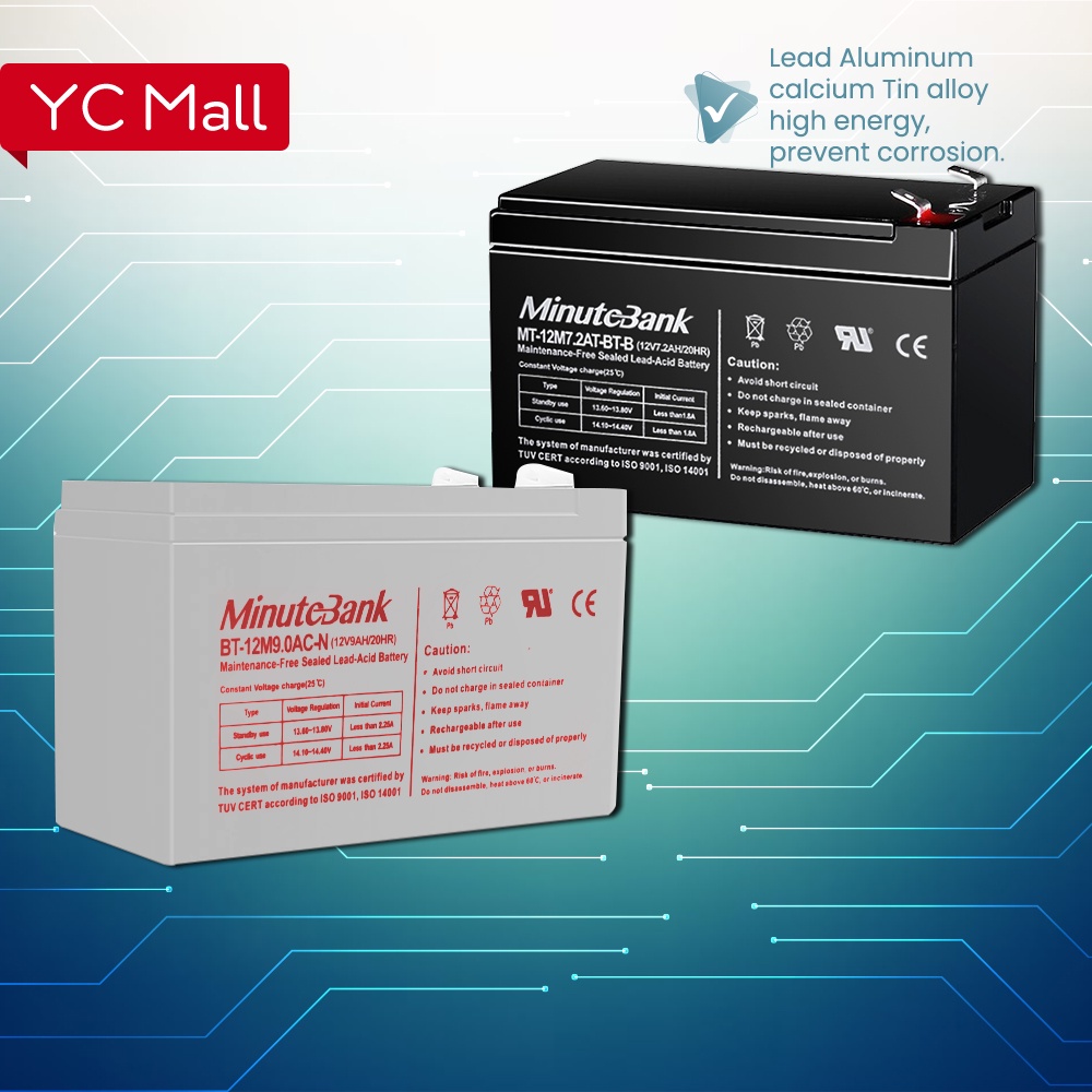 Right Power MinuteBank 12V7.2AH & 12V9AH / 20HR For UPS/EPS Maintenance ...