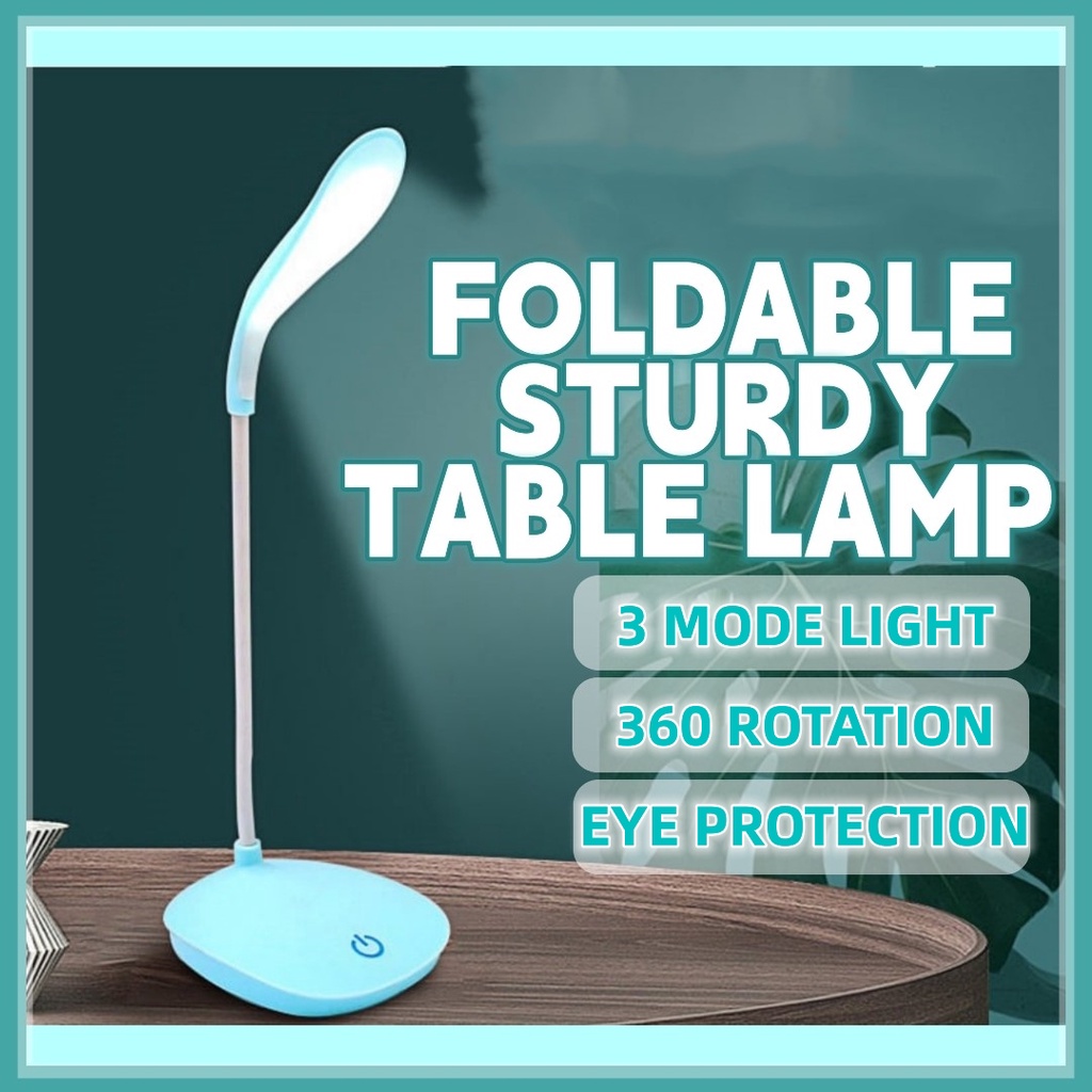 (Touch Sensor) LED Desk Table Lamp Dimming 3 Modes USB Plug In Study ...