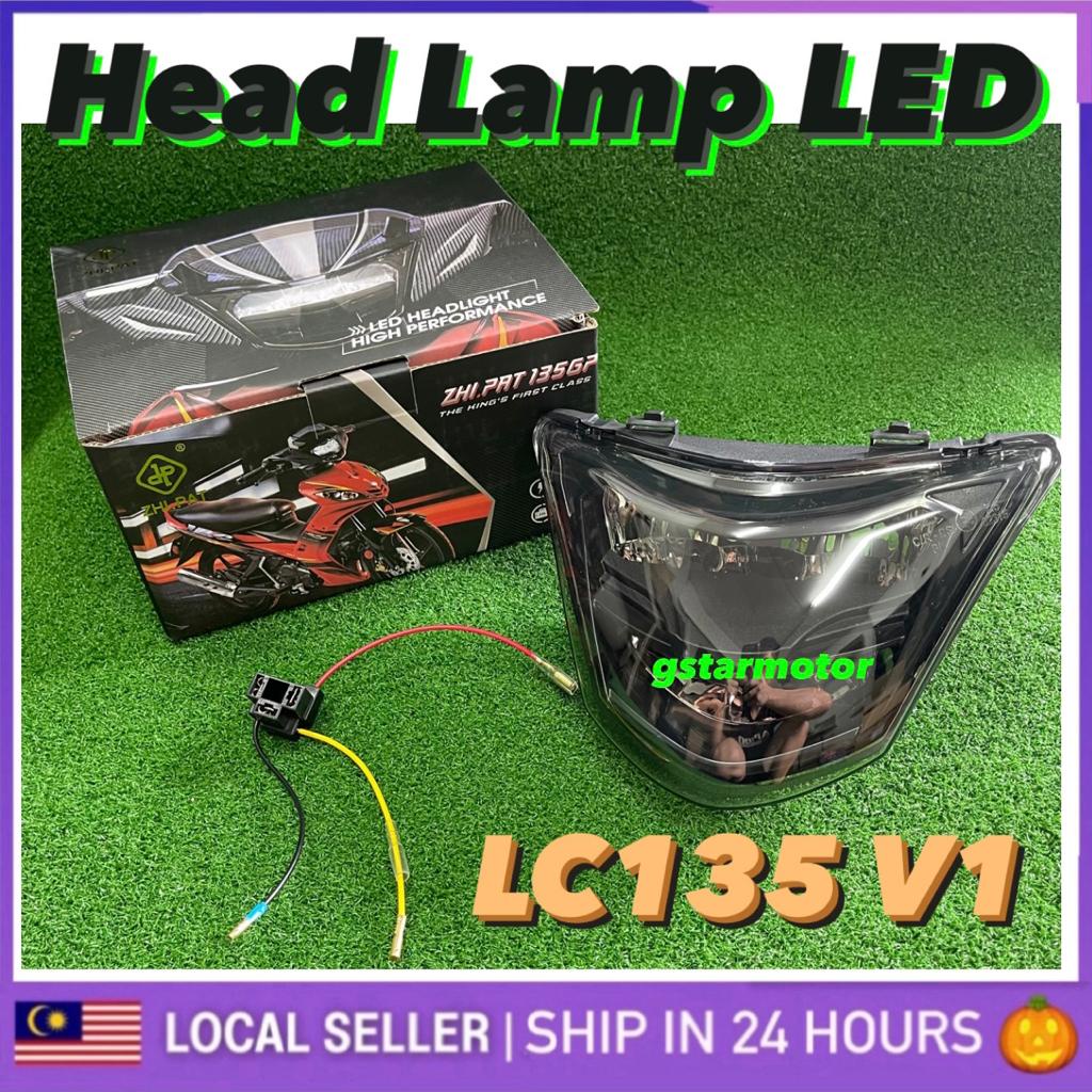 Zhipat Yamaha LC135 V1 LED Head Lamp 135LC LC V1 HEAD LAMP H4 SOCKET SMOKE HEADLAMP ASSY SET ...