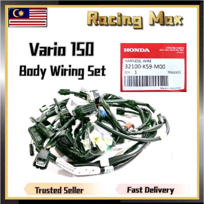 Vario 150 Vario150 Harness Body Wiring Set Wayaring Wayering Wyre Wayar ...