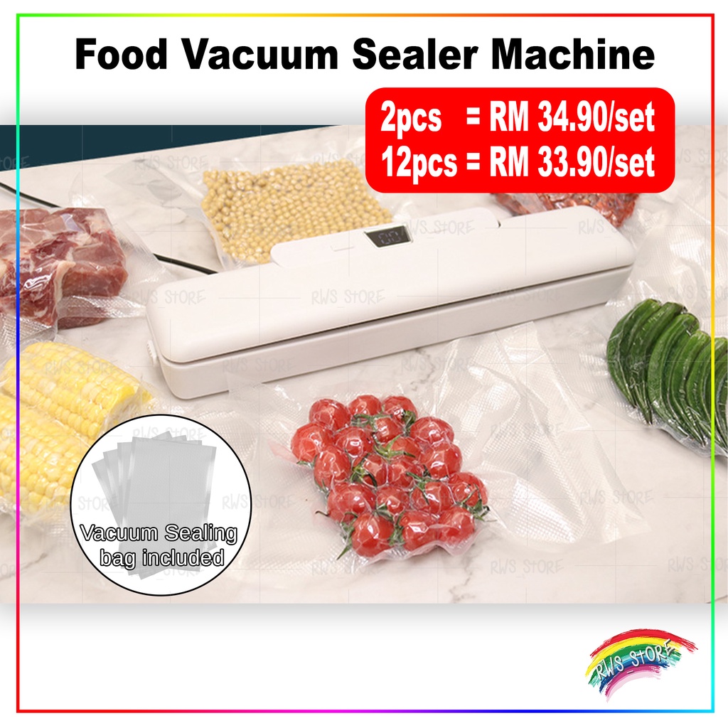 Food Vacuum Sealer Machine 真空保鲜机 Mesin Pengedap Vakum | Shopee Malaysia