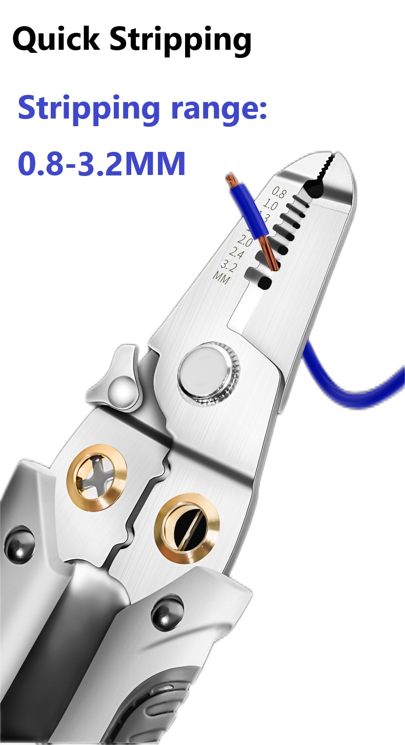 10 In 1 Wire Stripper Iron Copper Wire Cutter Cable Cutter Wire ...