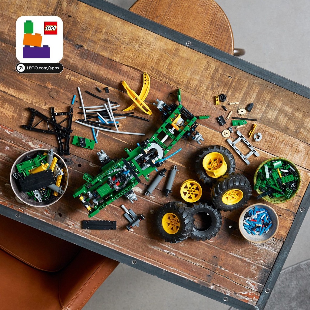 LEGO 42157 Technic John Deere 948L-II Skidder Building Toy Set (1492 ...
