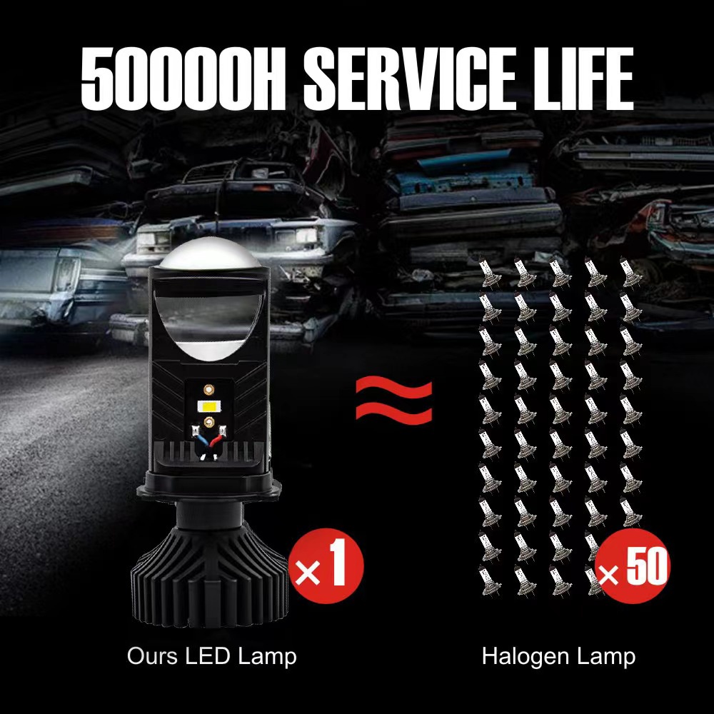 24000LM Bus 90w/H4 Led Mini Car Lens Projector Hi/Lo Headlight ...