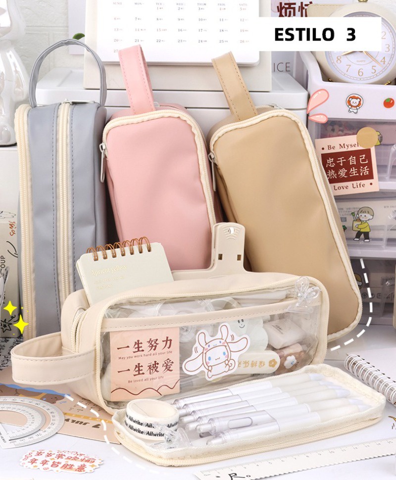 INS Style Transparent Pencil Case | Large Capacity | Waterproof ...