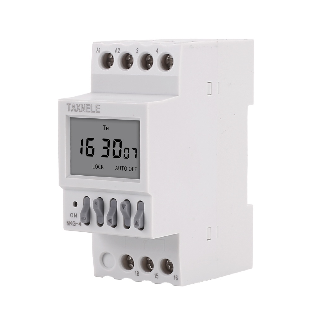 NKG-4 Din Rail Timer Intelligent Microcomputer Auto Bell Ring Timer ...