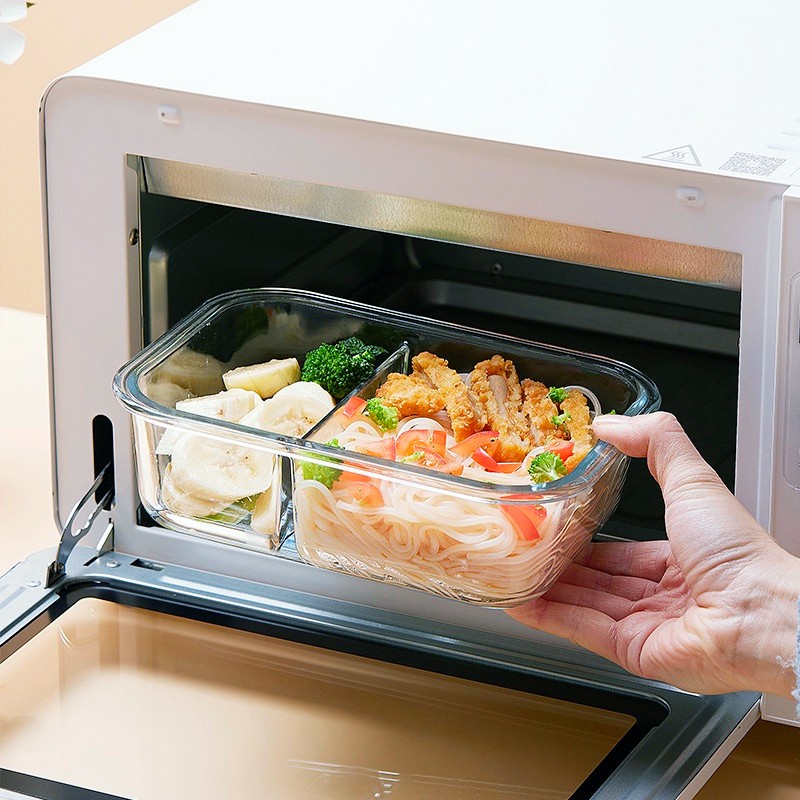 【PLAYFUL】Tupperware Food Container Heat Resistant Glass Microwave ...