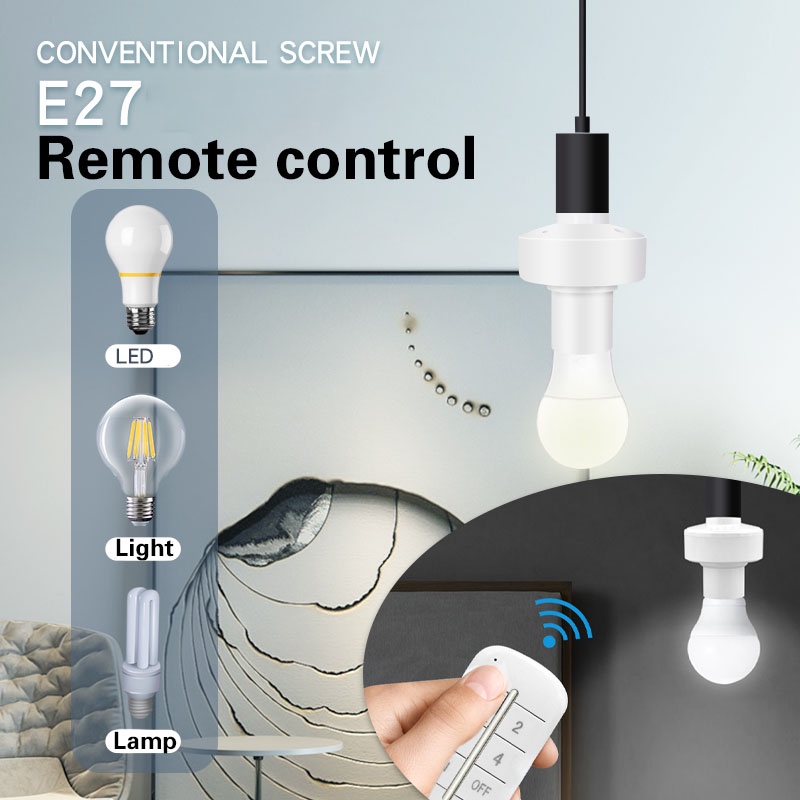 E27 Universal Remote Control Light Switch AC 110V 220V Wireless Lamp ...
