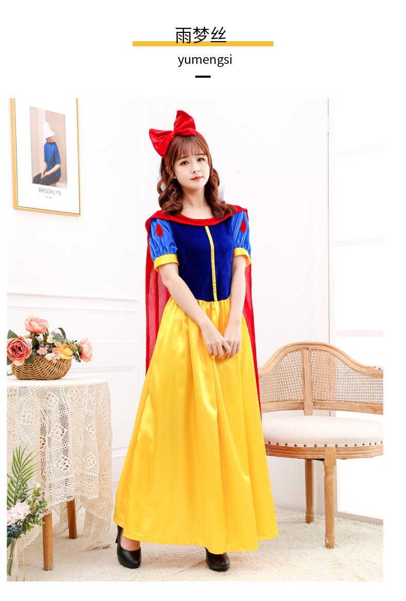 Adult Snowwhite Princess Dress Queen Costume Fairy Tale Character ...