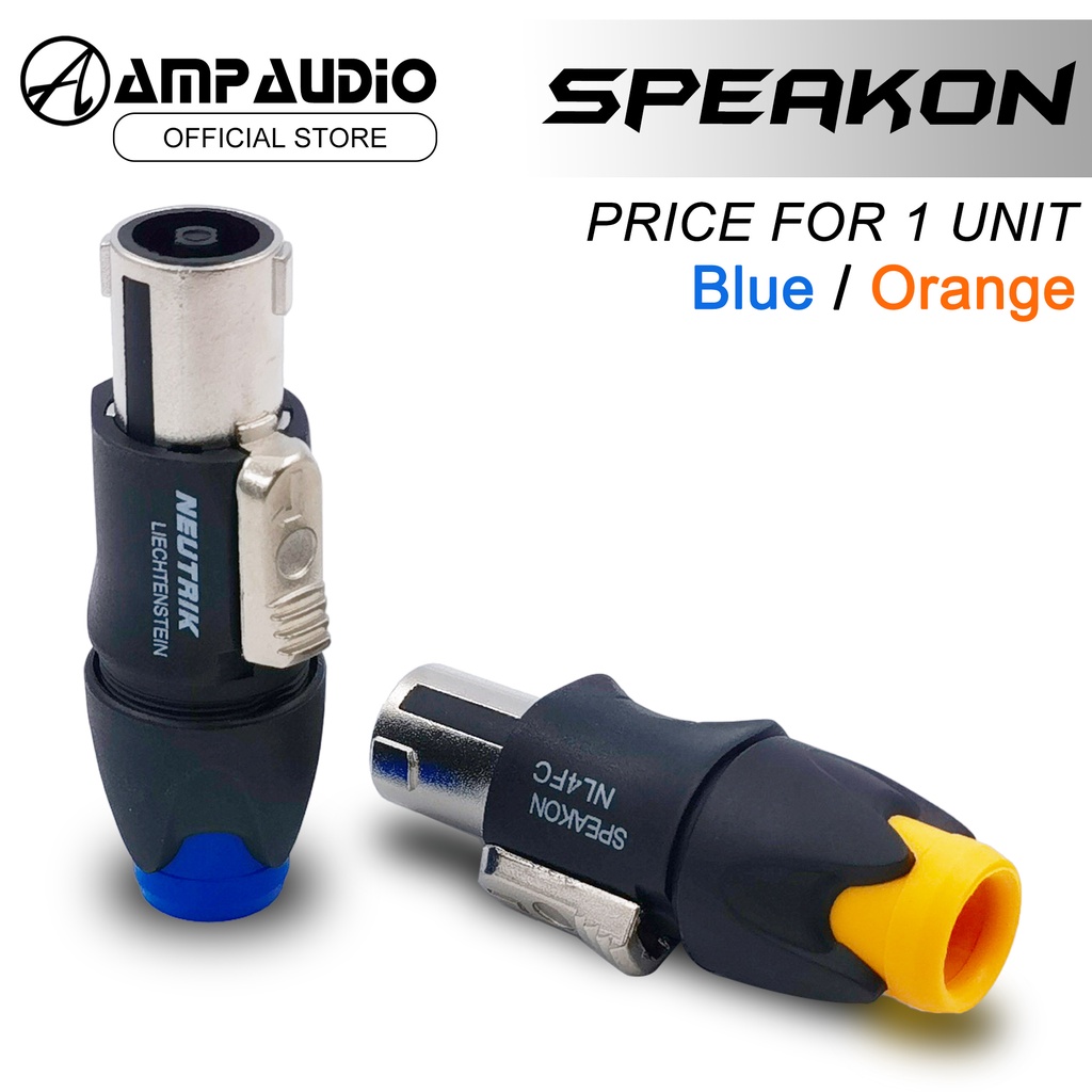 Speakon NL4FC 4 pole speakon cable connector, chuck type strain relief ...