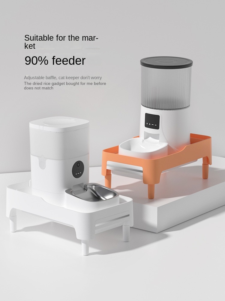 Feeder Heightening Rack Shelf Adjustable Protect Pets Cat Cervical ...