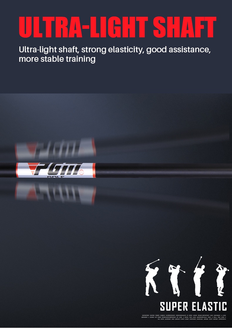 PGM HGB011 heavy-duty swing head soft shaft golf swing bar for strengthen your swing arm power ...