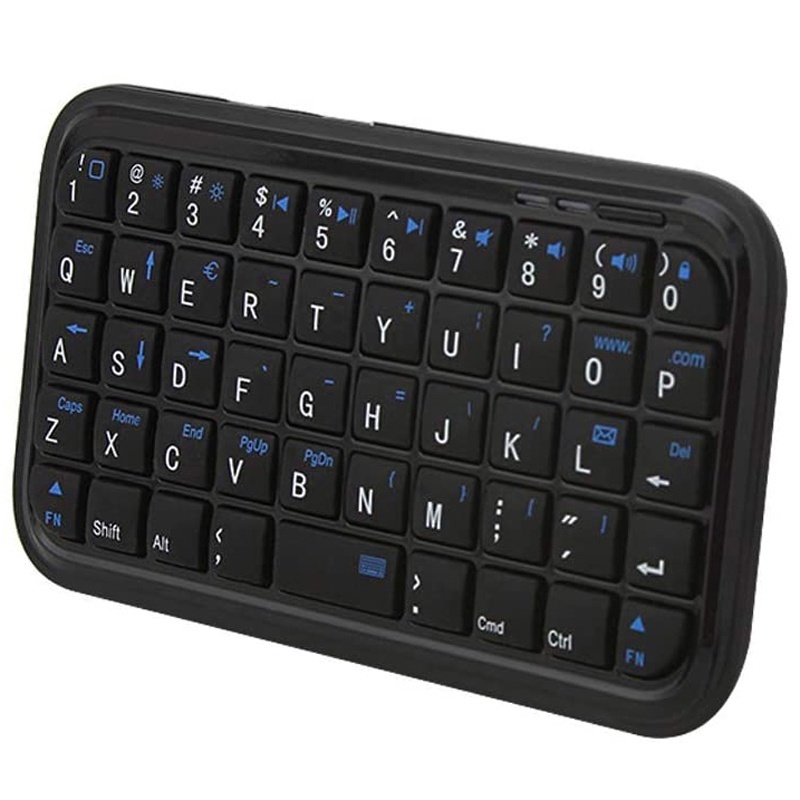 Rechargeable Wireless Keyboard Black Ultra Slim Mini Bluetooth ...