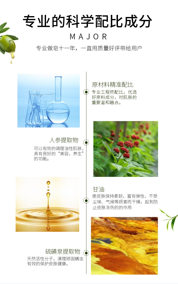 Zilin Ginseng Soap Bitter Mite Removal Hydrating Skin Care Acne ...