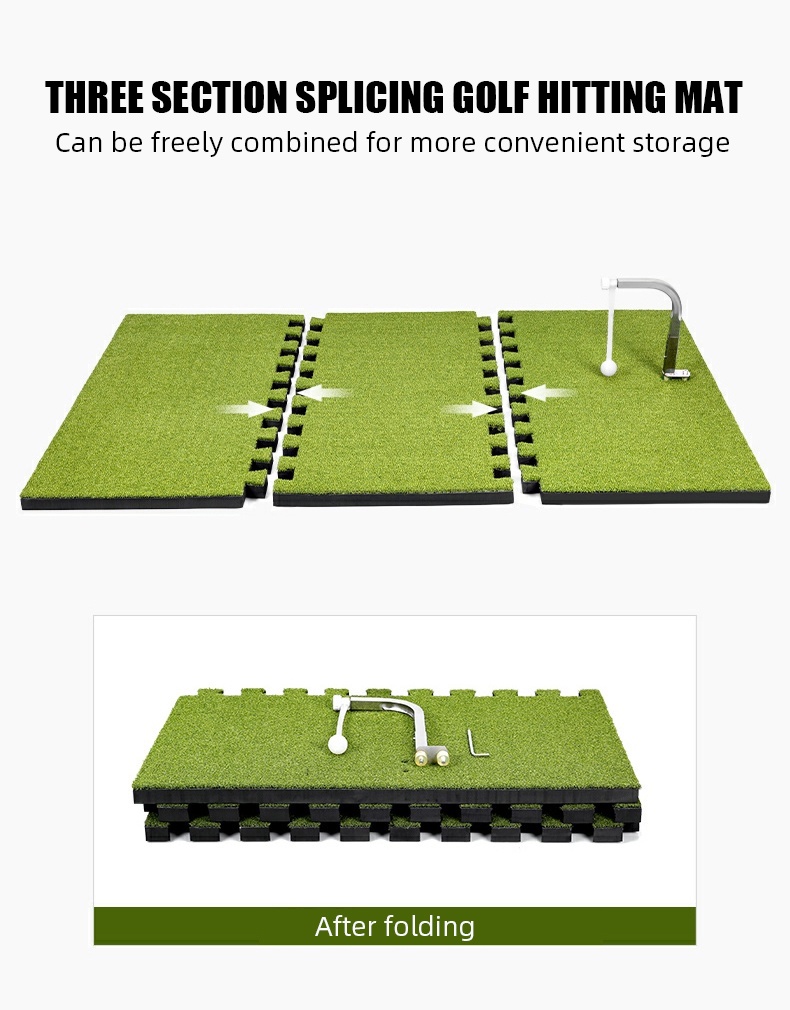 PGM adjustable height golf swing hitting mat 360 rotation guide design ...