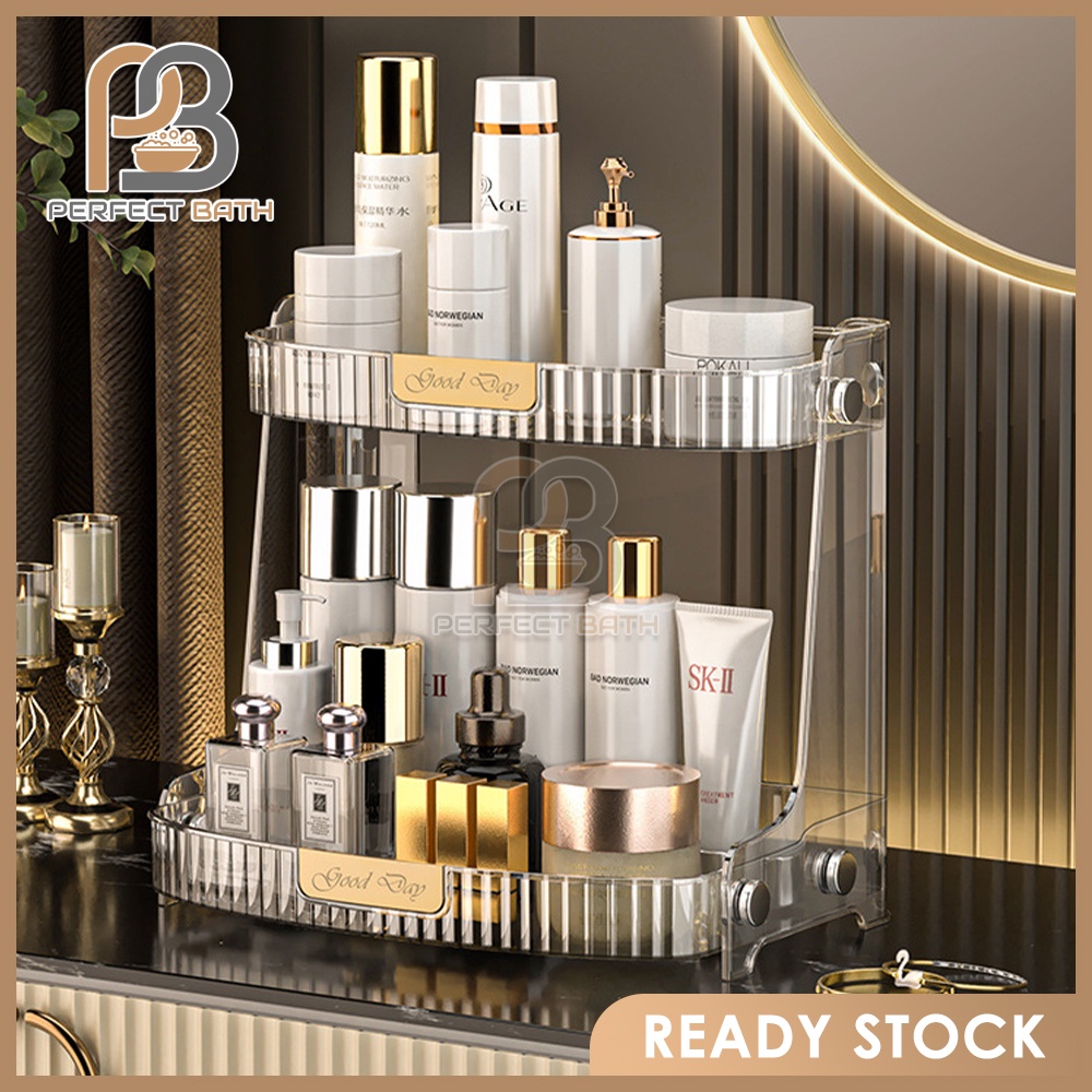 Perfect Bath Cosmetic Storage Rack Makeup Storage Make Up Tool Rack Rak ...