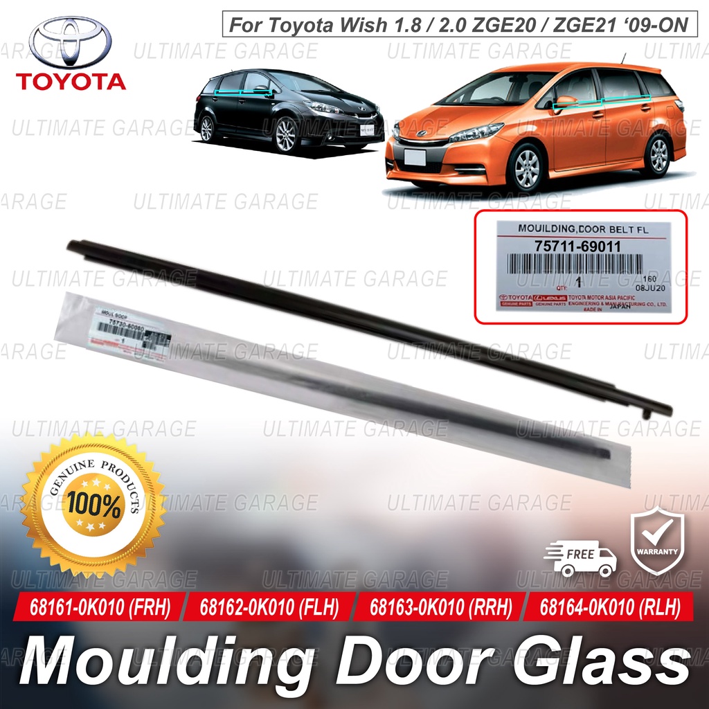 ORIGINAL JAPAN TOYOTA Wish 2009 Sepet ZGE20 ZGE21 Window Door Moulding ...