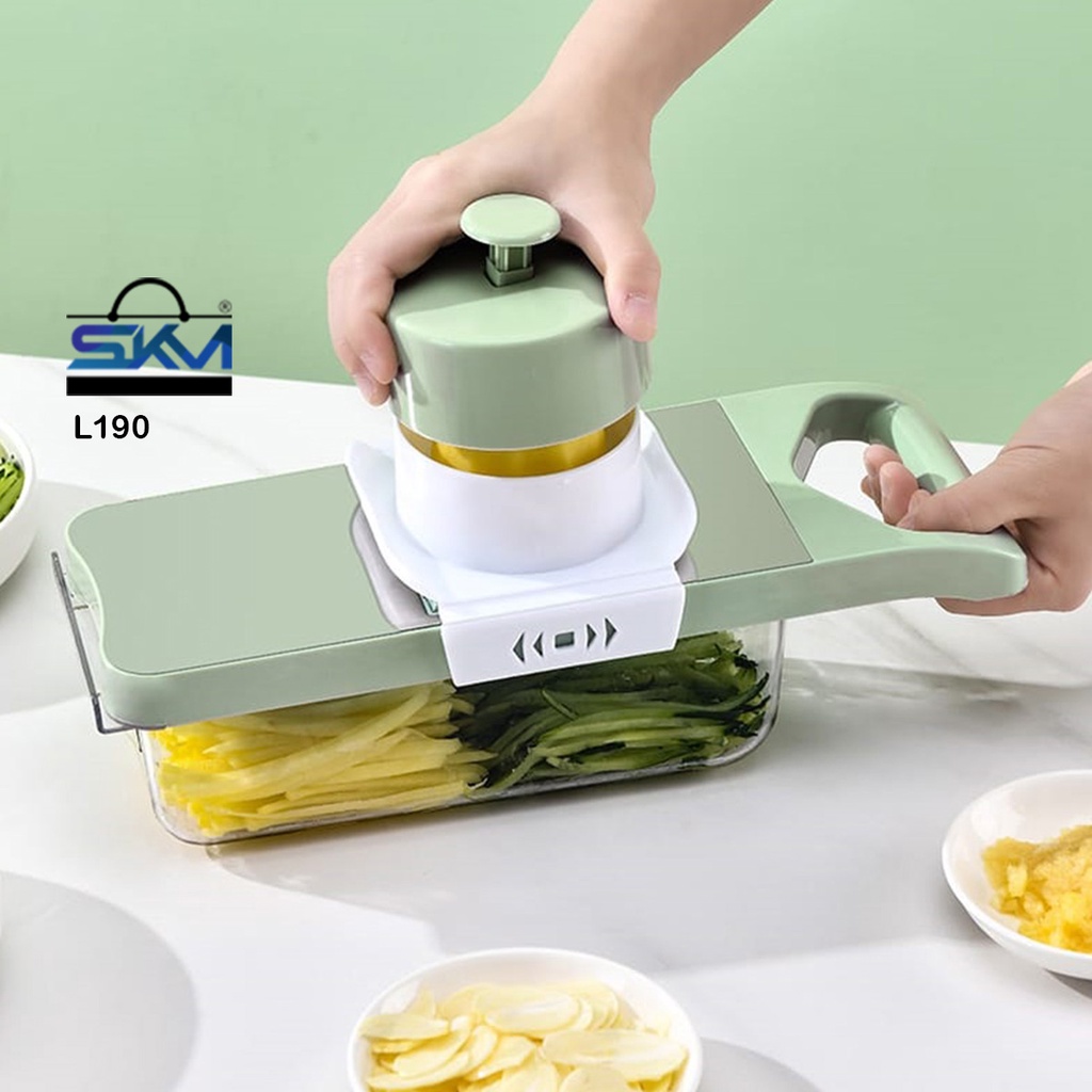 SKM Multi-functional Kitchen Vegetable Slicer With 6 Blade Penghiris ...