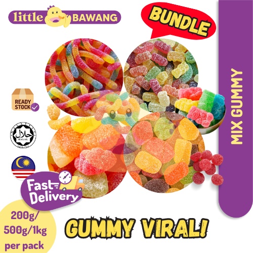 Halal Mix Gummy Turkey Viral 200g 500g 1kg Per Pack | Shopee Malaysia