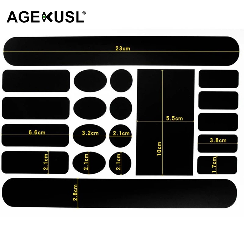AGEKUSL Bike Frame Stickers Protector Protection Protective Film Anti ...