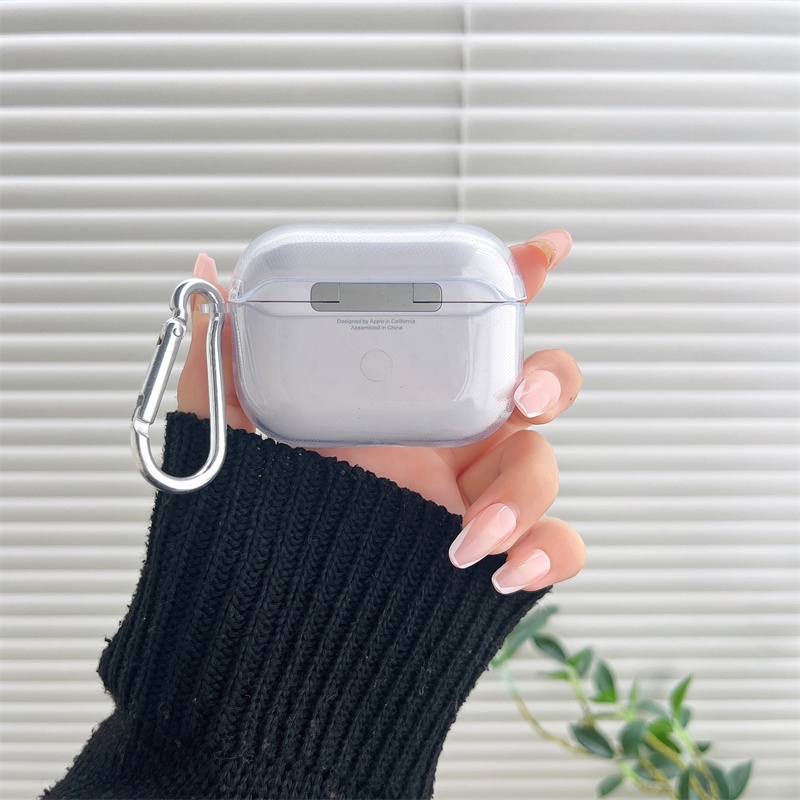 Cute Clear Case for AirPods Couple Cartoon Soft Korea Ins With Buckle ...