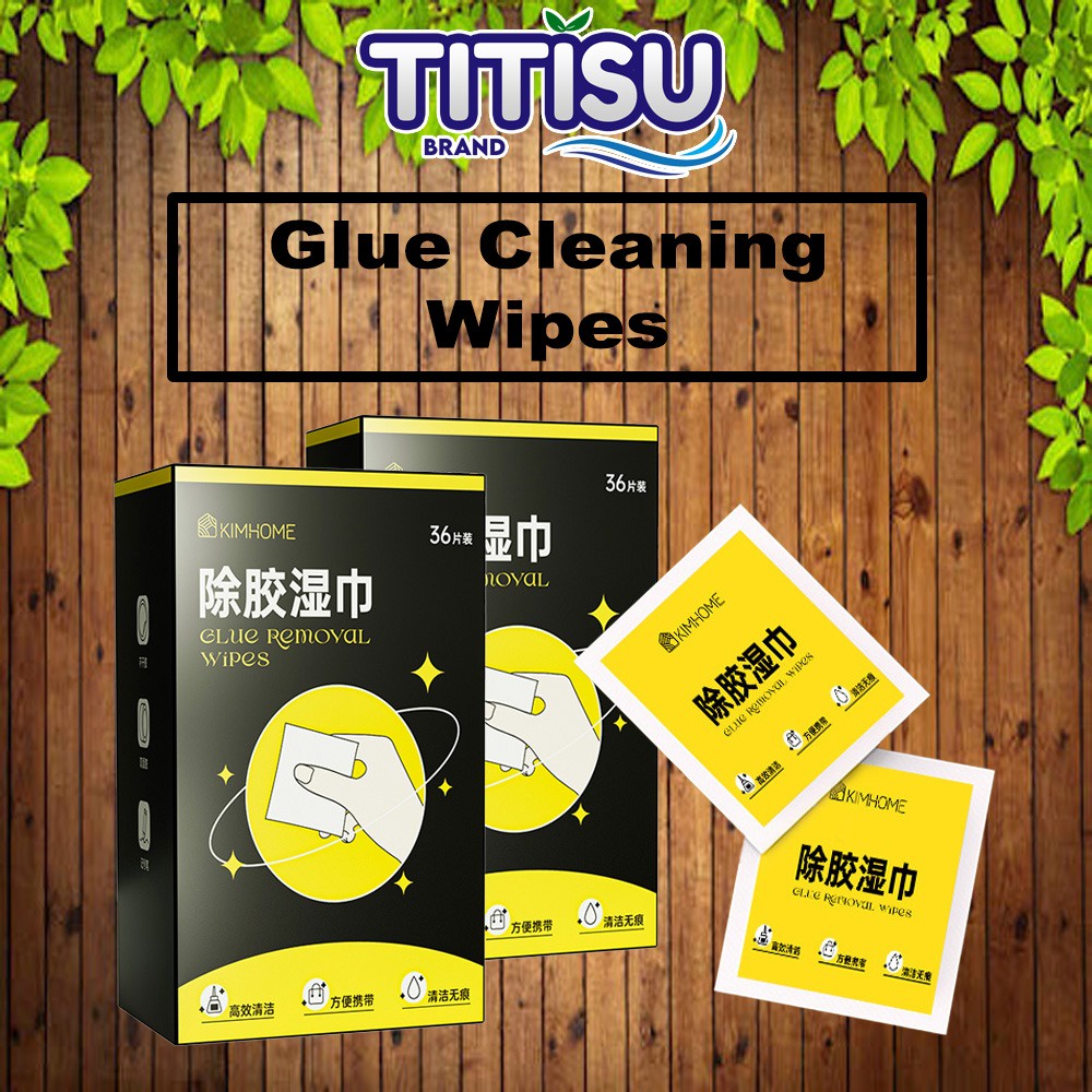 🧻 [36pcs] Glue Remover Wipes Individual Pack Removal Glue Cleaning ...