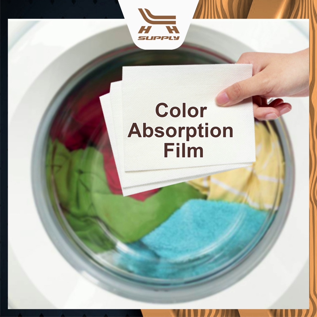 LH 50pcs Washing Machine Use Antidye Color Film Dyeing Cloth Absorption ...