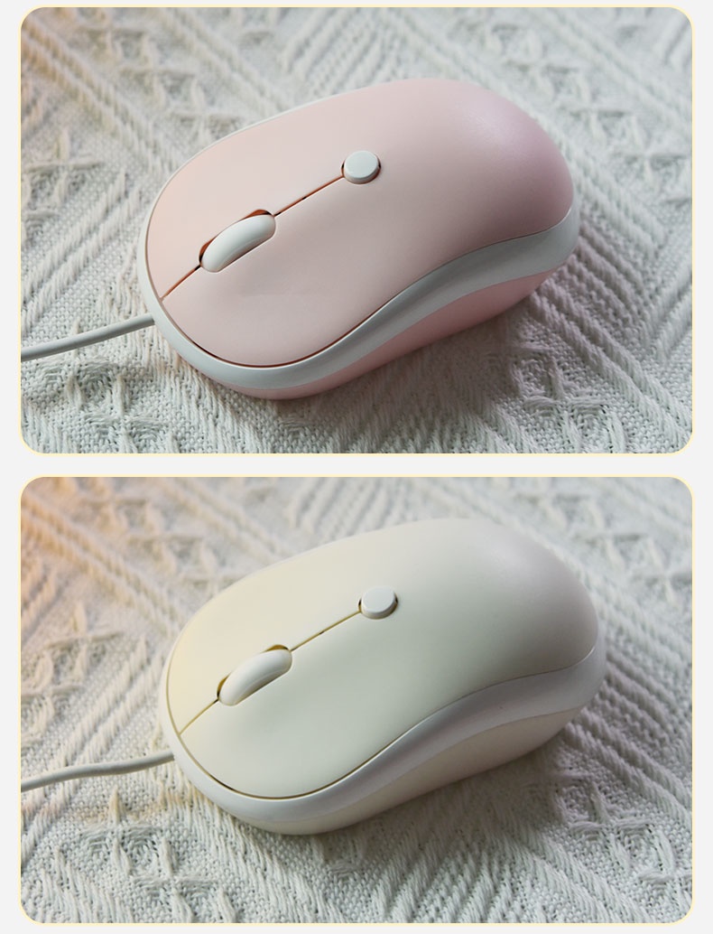 MOFII SM395AG / M5 Soft Silent Wired Mouse With Midsize Comfortable ...