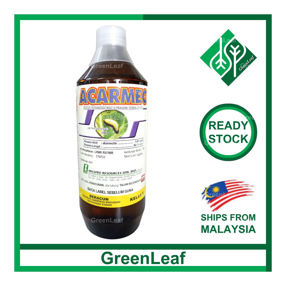 1L Acarmec Imaspro Abamectin 1.9% Ulat Plutella Hama Merah Red Mites ...