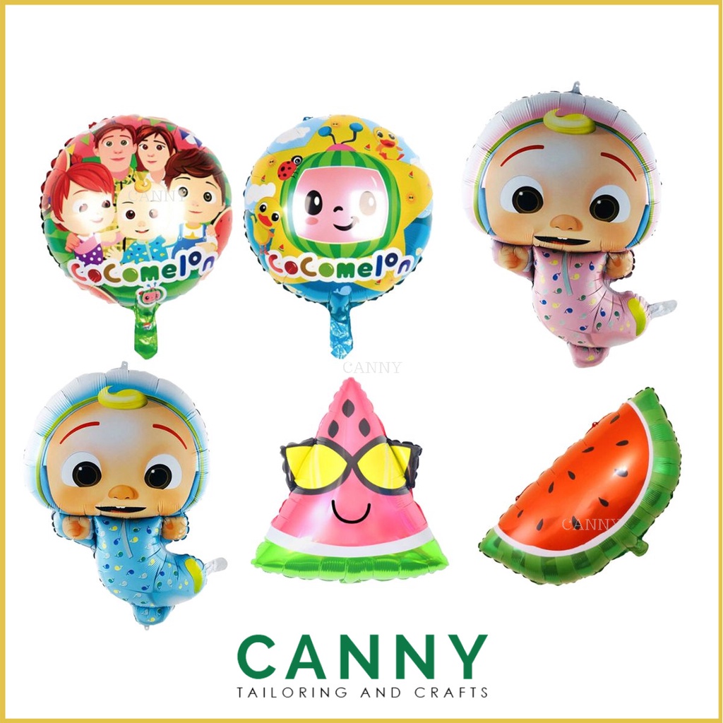 (1pcs) Cocomelon Foil Balloon / Cartoon Watermelon / JJ Foil Balloon ...