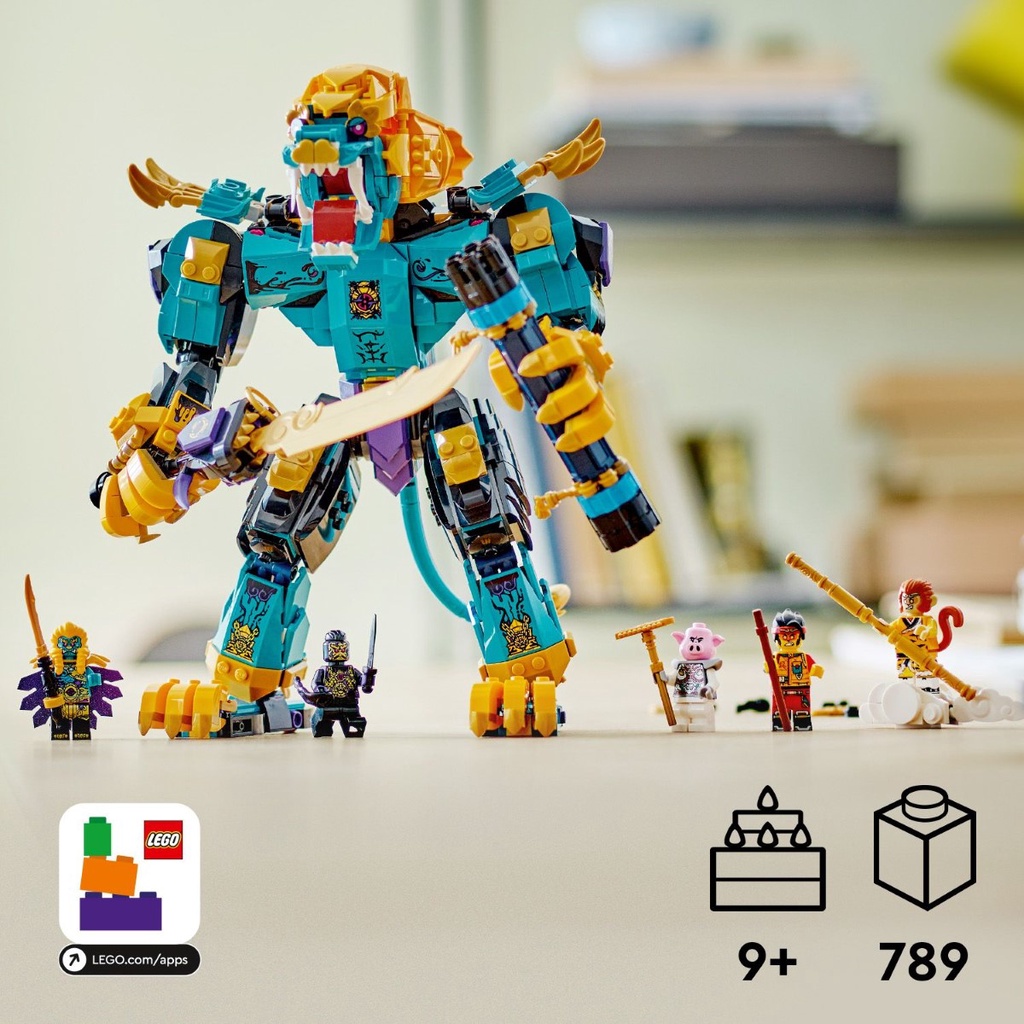 LEGO 80048 Monkie Kid The Mighty Azure Lion Building Toy Set (789 ...