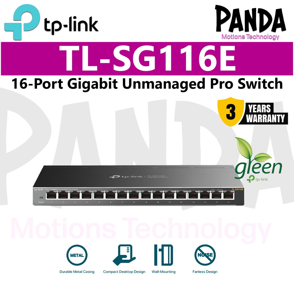 TP-Link 16-Port Gigabit Easy Smart Switch (TL-SG116E) | Shopee Malaysia