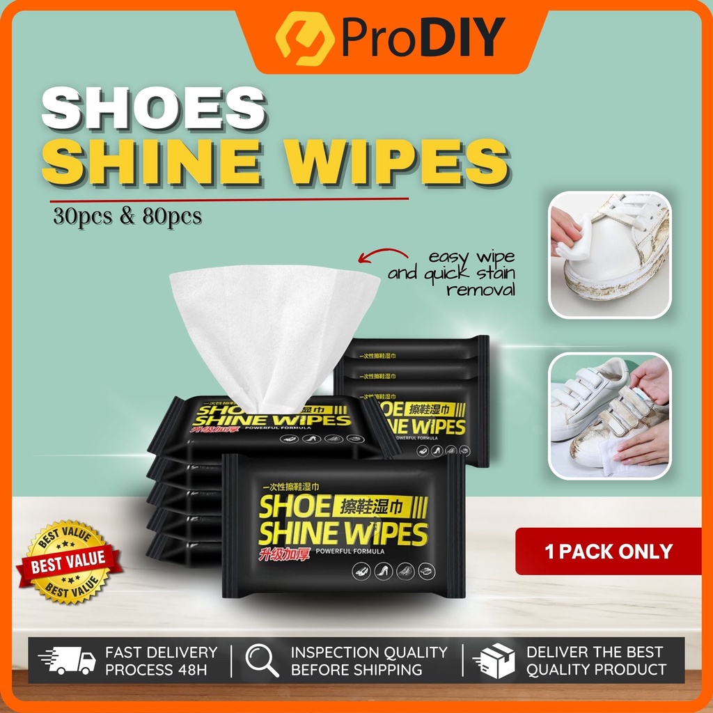 30pcs 80pcs Shoe Shine Wipe Sneaker Cleaner Shoe Cleaner Shoes Cleaning ...