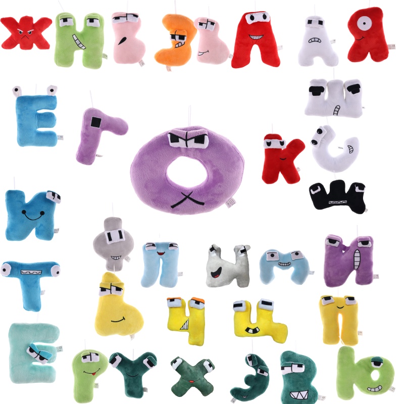Colorful Alphabet Lore Russian Letter Plush Toy Interactive And Fun ...