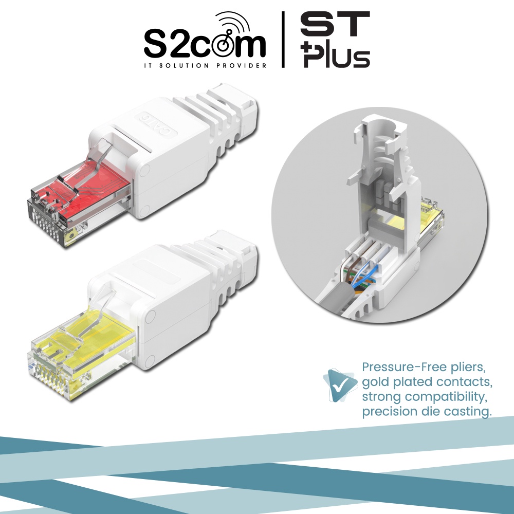 Cat5E Cat6 RJ45 Toolless Modular Connector Plug | Shopee Malaysia