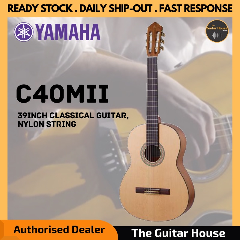 Yamaha C40M II 39 Inch Full Size Classical Guitar Nylon String | Shopee Malaysia