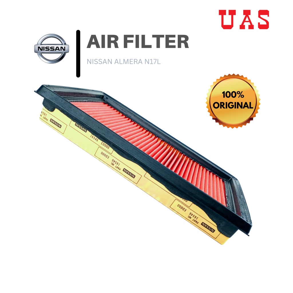 ORIGINAL NISSAN AIR FILTER SYLPHY(G11L)LIVINA(L10L) LATIO(C11L) NV200 ...