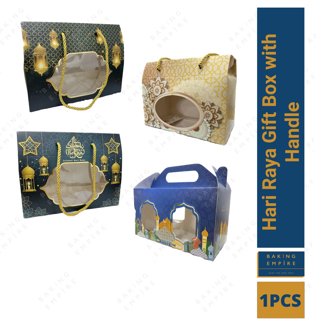 Selamat Hari Raya Aidilfitri Gift Box with Handle/Strings (Container ...