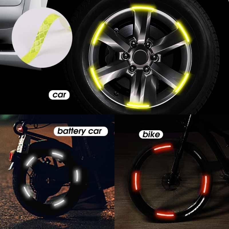 1/5/20 Pcs Creative Car Dotted Line Reflective Stickers DIY Car ...