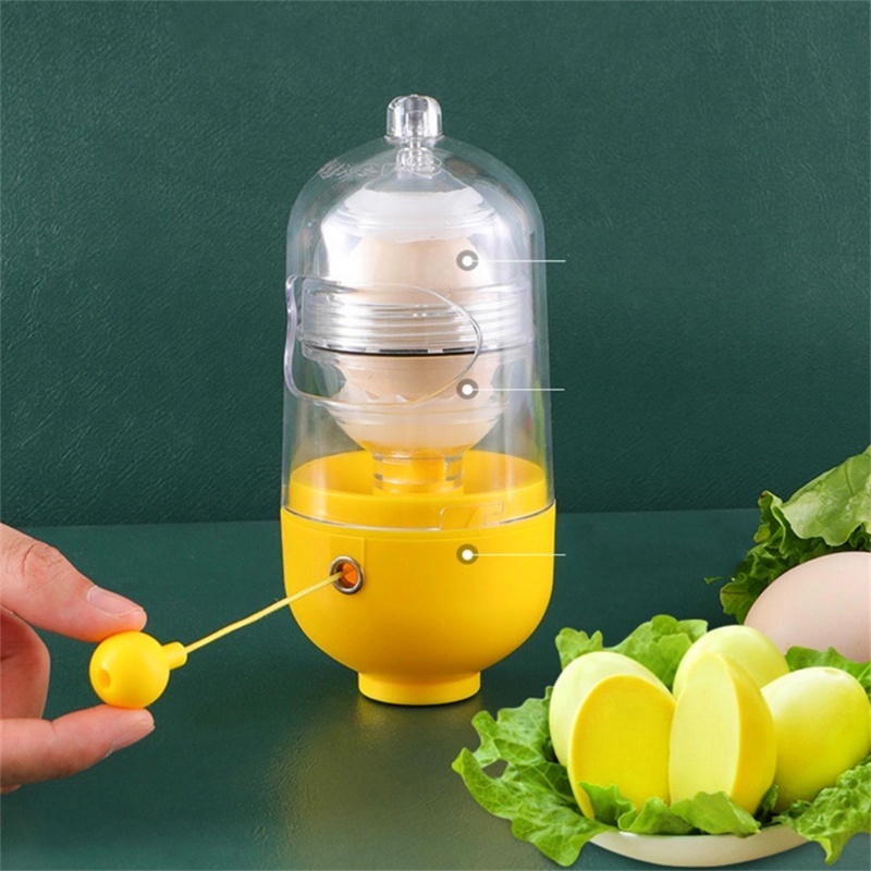 【READY STOCK】Golden Egg Mixer Hand-Operated Egg Shaker Manual Egg White ...