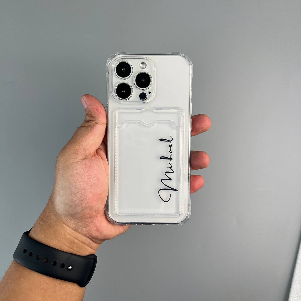 MojoSkins Transparent Card Casing For 15 Pro Max 14 13 Pro Max 12 11 XS ...