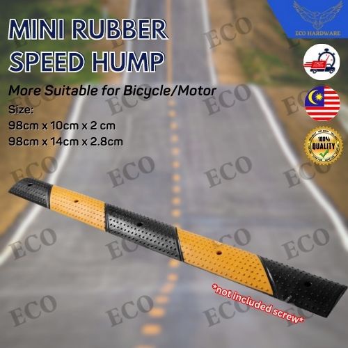 98cm Safety Mini Rubber Speed Hump Flexible Durable Bump Non-Slip ...
