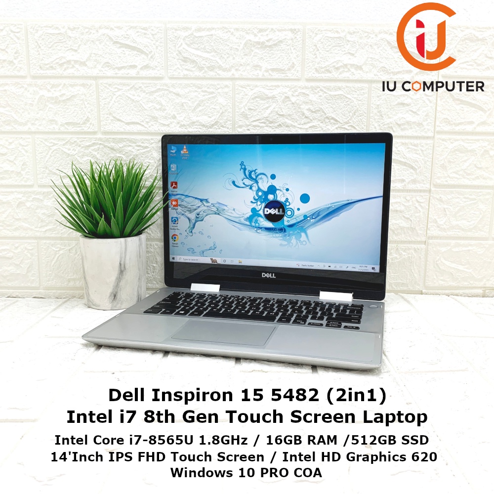 DELL INSPIRON 5482 2IN1 TOUCHSCREEN INTEL CORE I7-8565U 16GB RAM 512GB ...