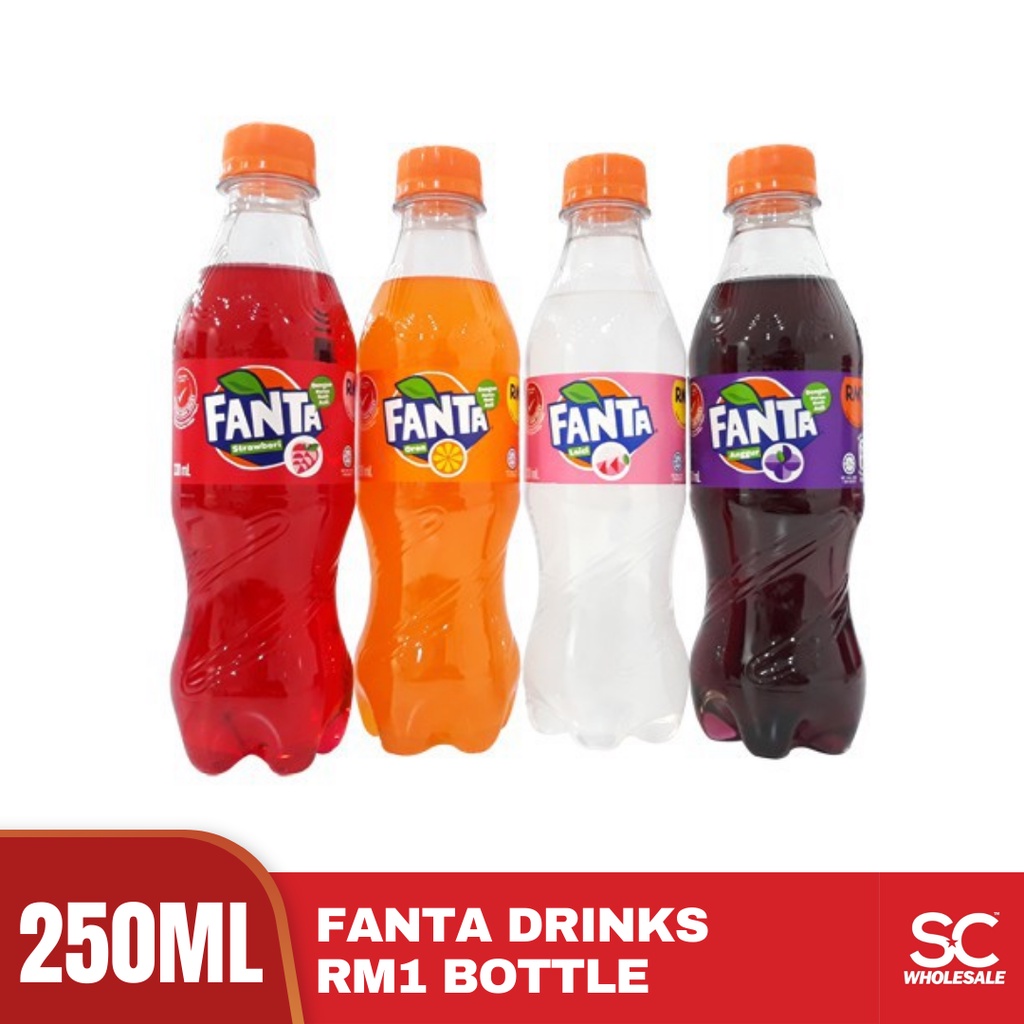 Fanta Assorted Flavor - Strawberry, Orange & Grape Pet Bottle 250ml (RM ...