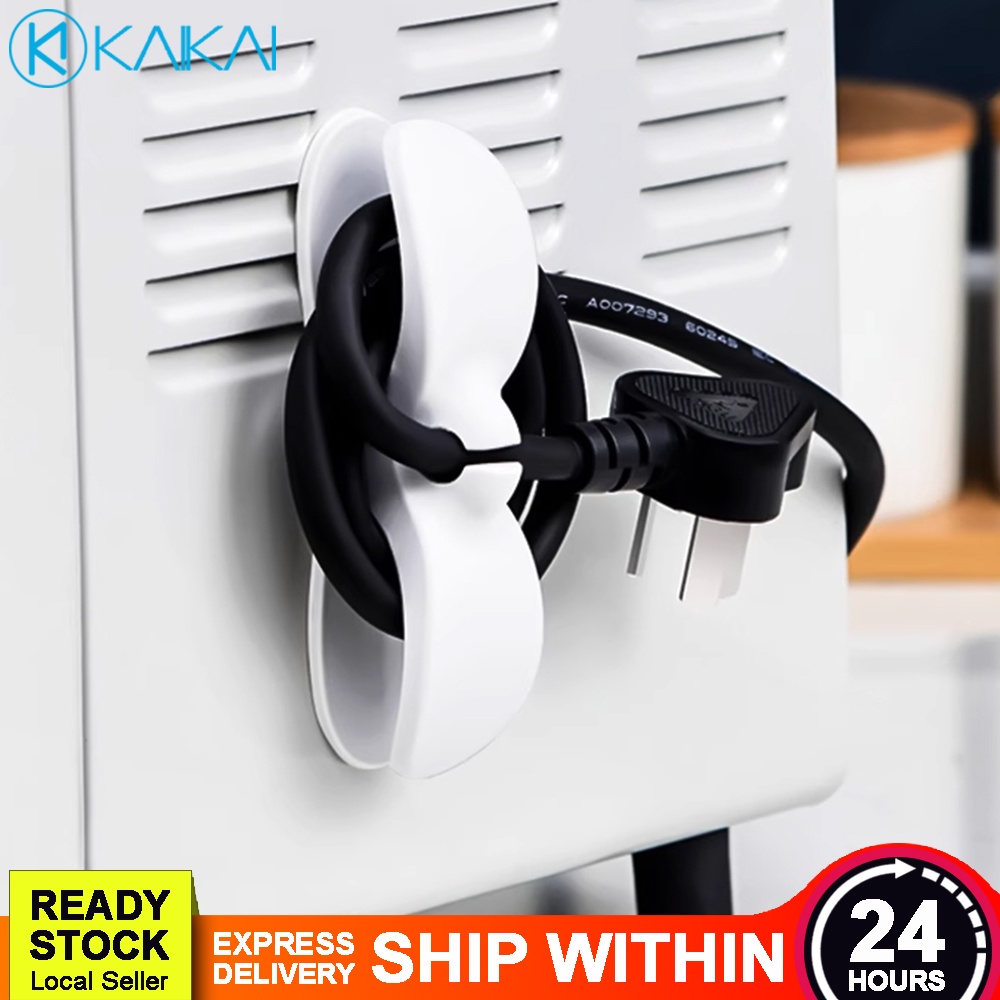 🔥 NEAT AND CLEAN 🔥 Cable Organizer Cord Wrapper Clip Wire Winder ...