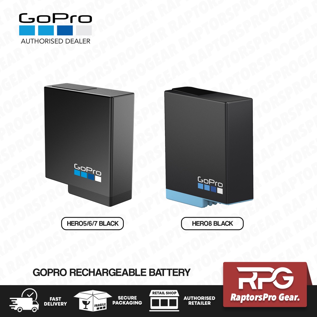 GoPro Rechargeable Battery for HERO 5/6/7/8 Black | Shopee Malaysia