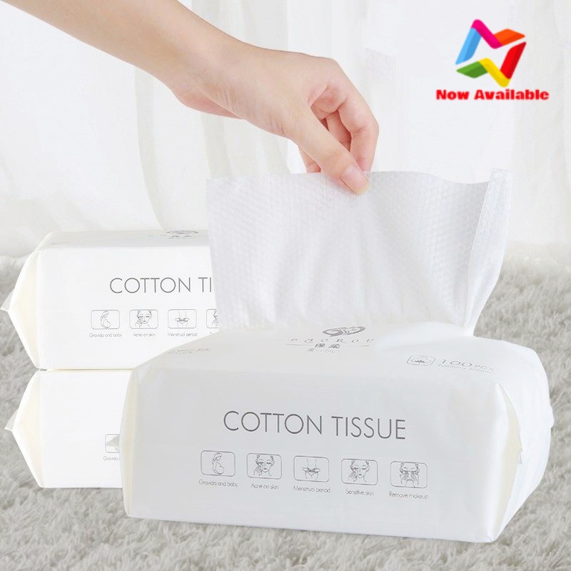 【NV Ready Stock】Cotton Tissue Disposable Facial Tissue for Adults and ...
